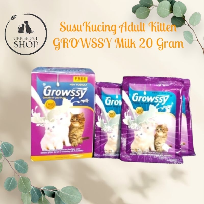 Jual SUSU KUCING ADULT KITTEN GROWSSY 20 GRAM | Shopee Indonesia