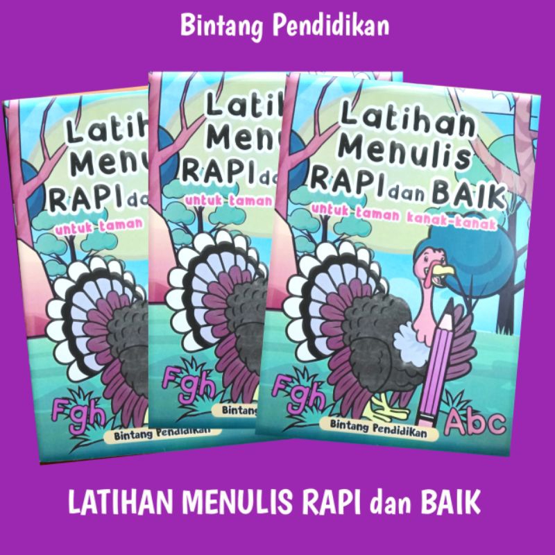 Jual Original Buku Latihan Menulis Rapi dan Baik,Buku Taman Kanak Kanak ...