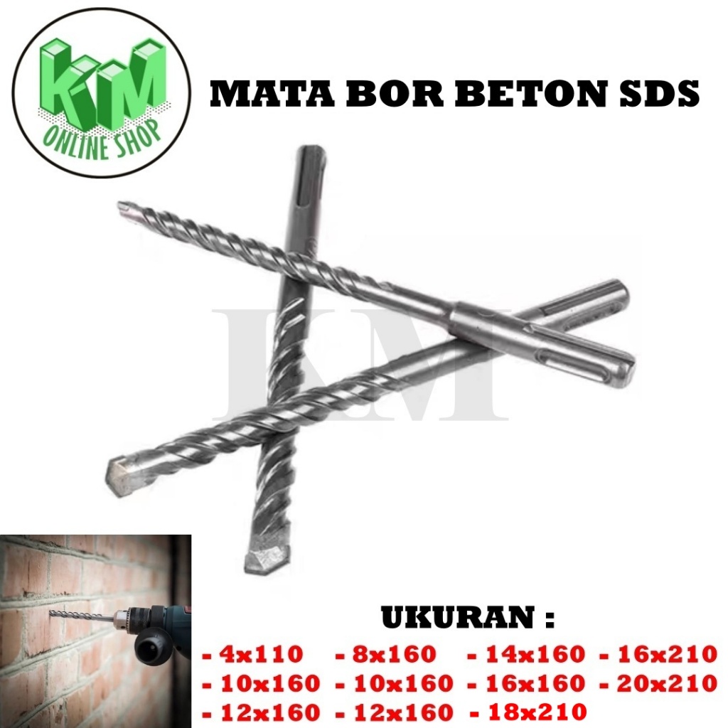Jual Mata Bor Beton Besi SDS Mata Bor Bobok Tembok Mata Bor 4mm - 20mm ...