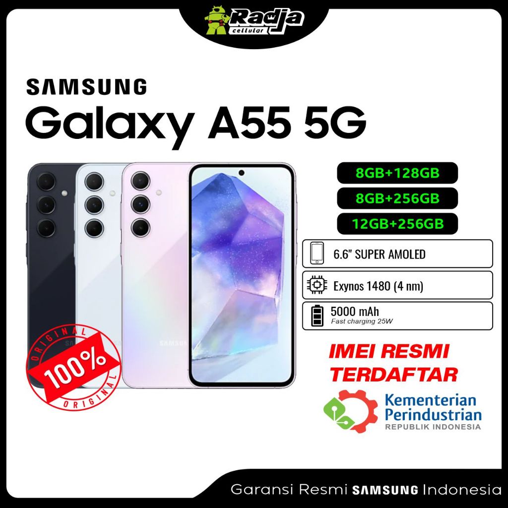 Jual Samsung Galaxy A55 RAM 8GB | Internal 256GB/512GB Smartphone ...