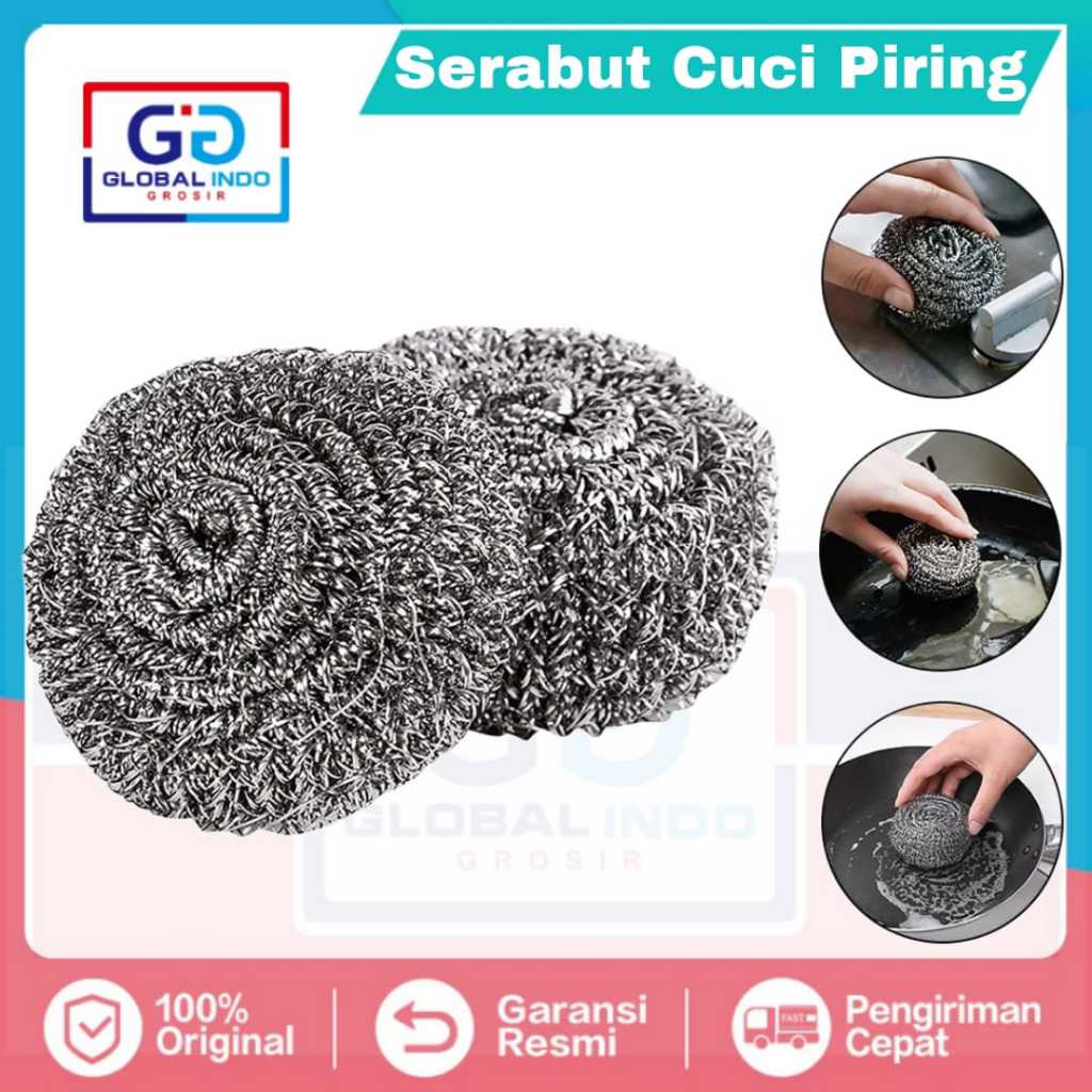 Jual Bola Kawat Tebal Cuci Piring Sikat Kawat Almunium Sikat Serat ...