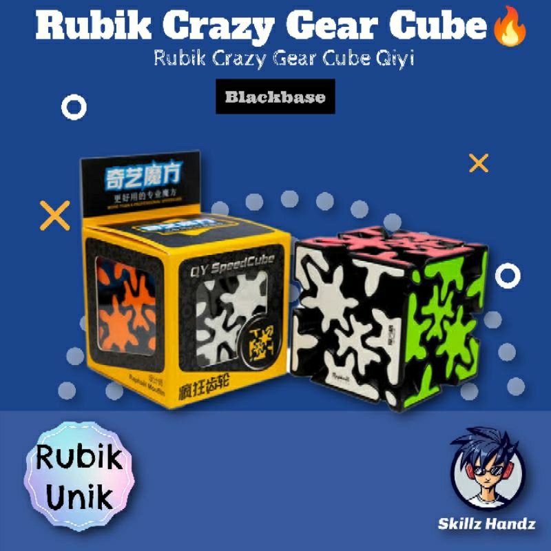 Jual Cube Crazy Gear Qiyi (Blackbase) Cube Unik | Shopee Indonesia