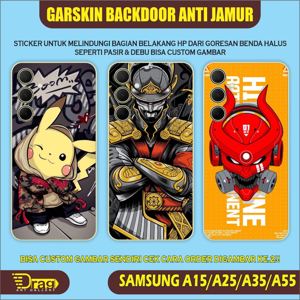 Jual Sticker Garskin SAMSUNG Galaxy A15 A25 A35 A55 Back Skin Anti ...