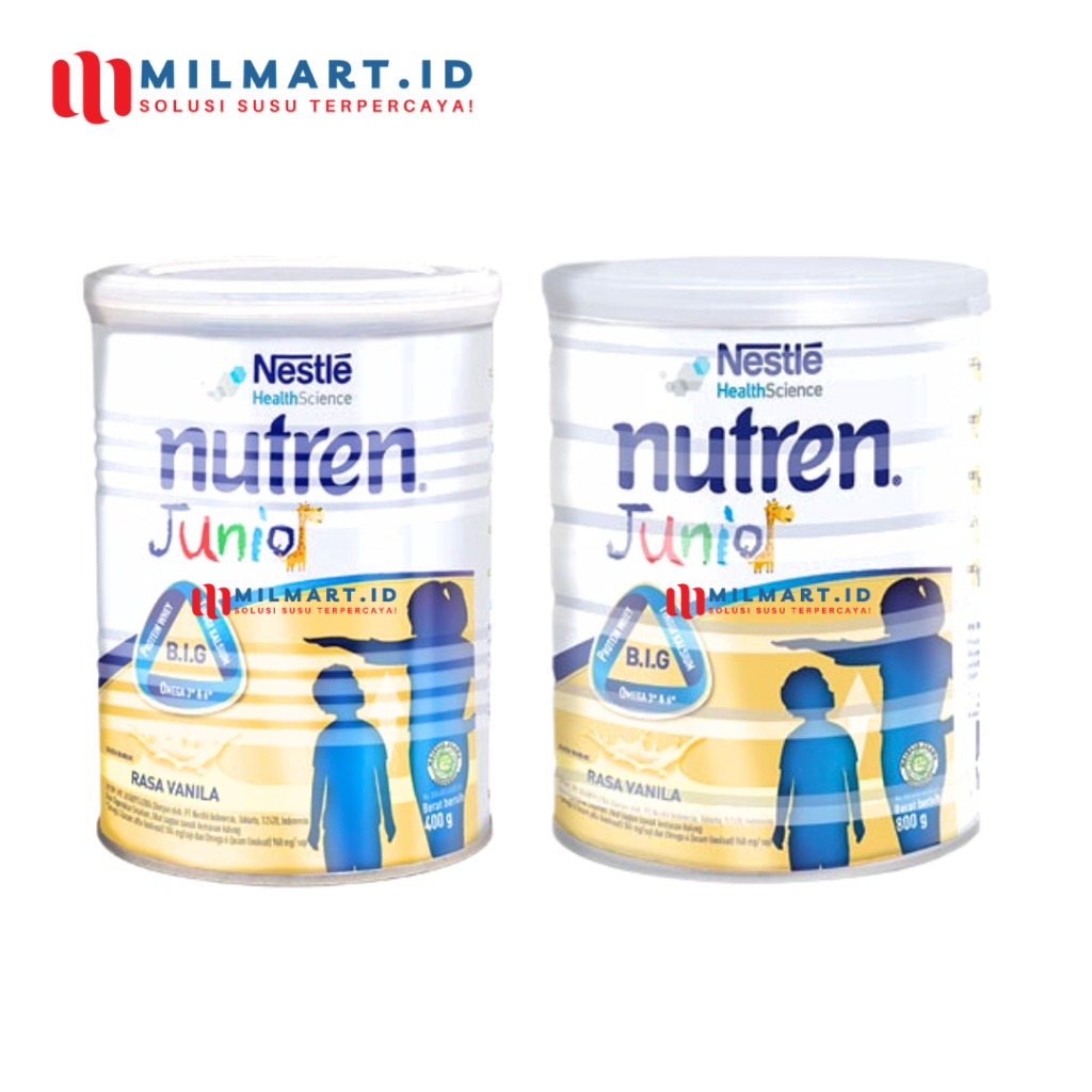 Jual SUSU NUTREN JUNIOR VANILA 400/800 G SUSU NUTRISI ANAK RASA VANILLA ...
