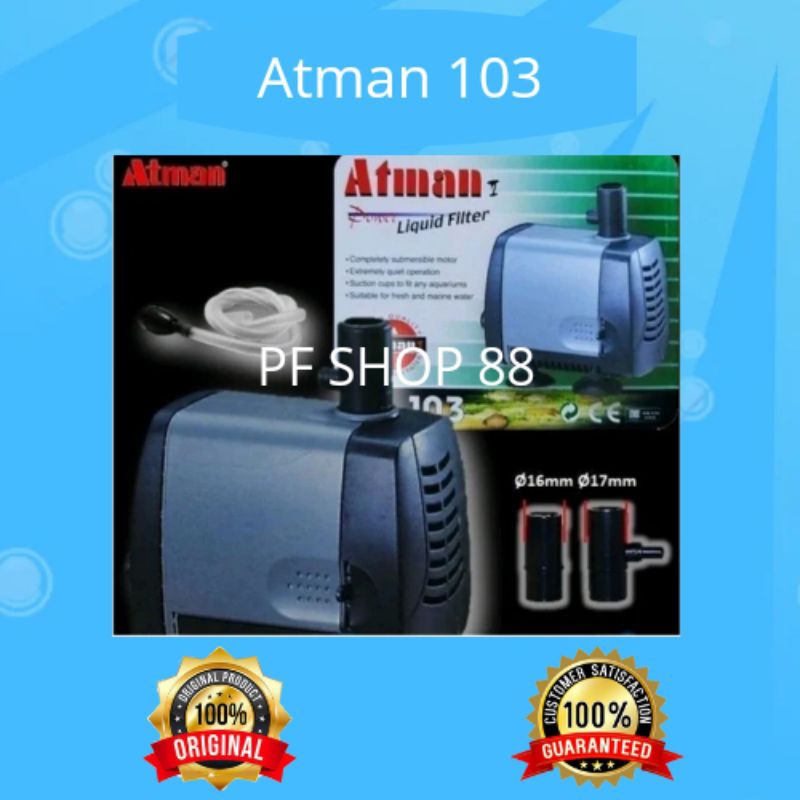 Jual Atman AT 103 Power Head Pompa Air Filter Aquarium Original ...