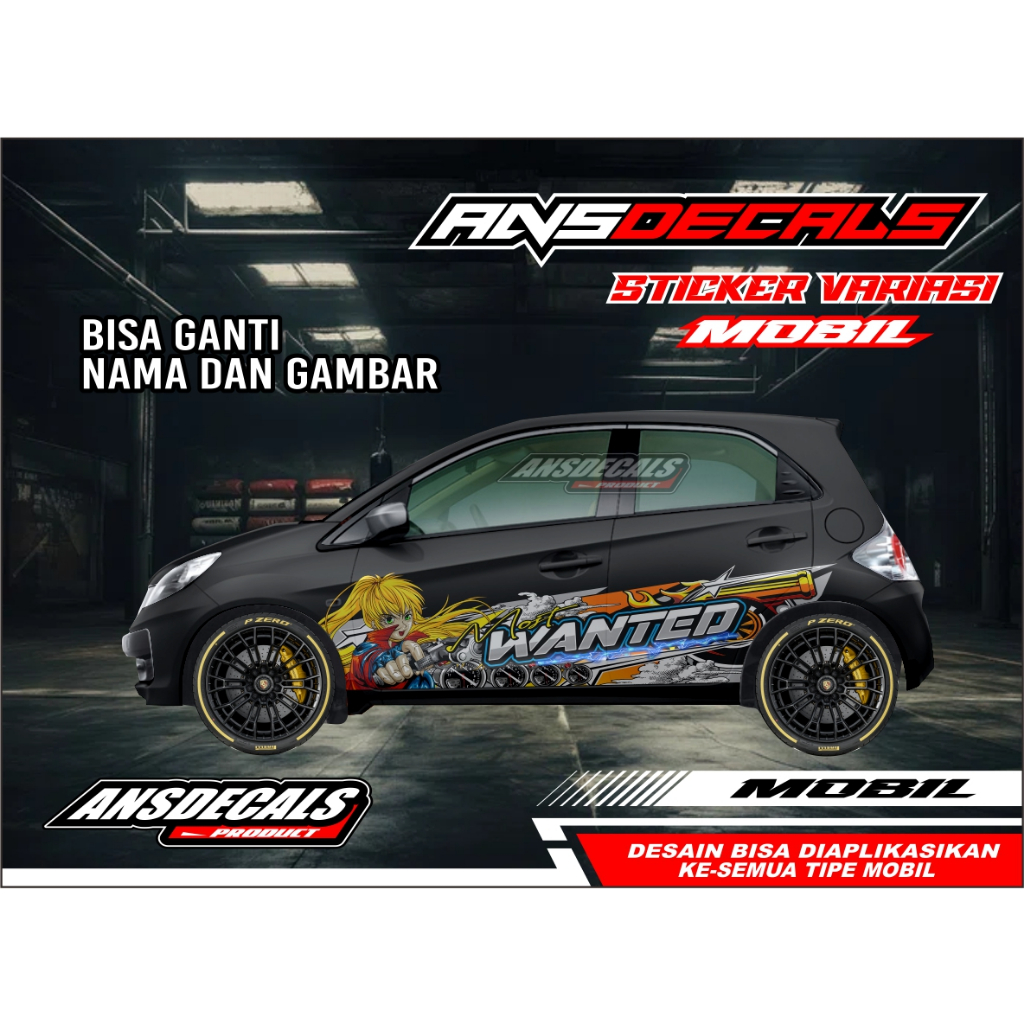 Jual STICKER MOBIL JAZZ, BRIO | DECAL STICKER MOBIL STIKER JAZZ, BRIO ...