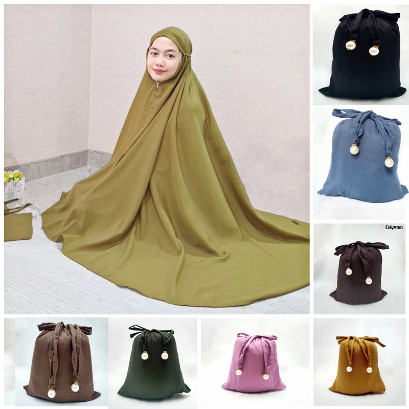 Jual Mukena Dewasa Khadijah Mukenah Jumbo Bahan Katun Bahan Saten Voal ...