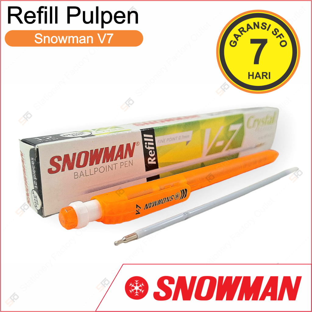 Jual Refill Pen Snowman V7 - SFO Semarang Official | Shopee Indonesia