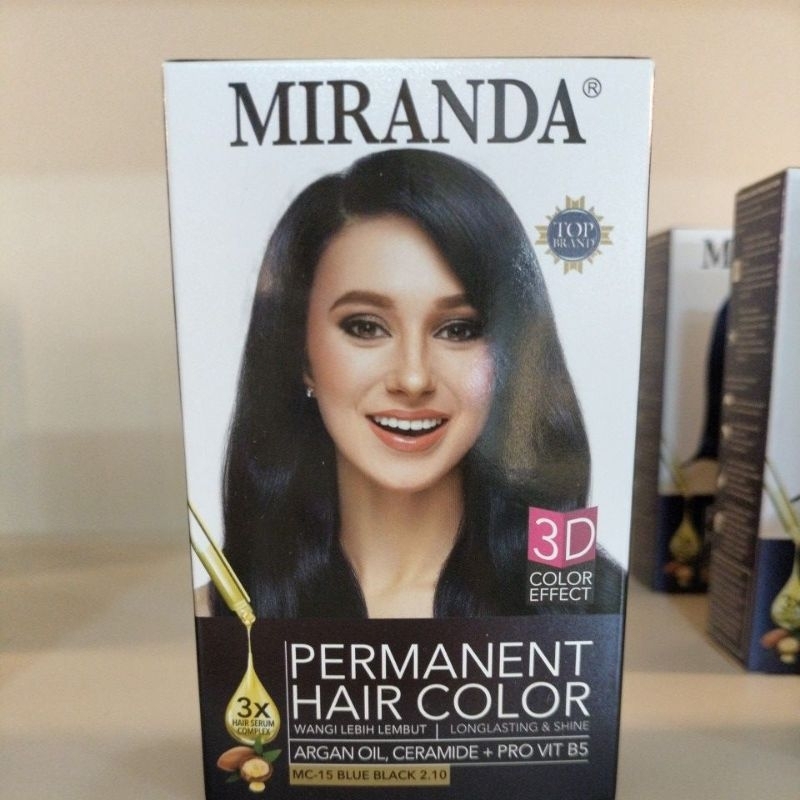 Jual Miranda Permanent Hair Color Longlasting & shine 3D Color Effect ...