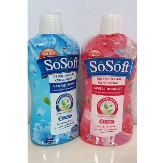 Jual So Soft Detergent Cair Botol 700 ml | Shopee Indonesia