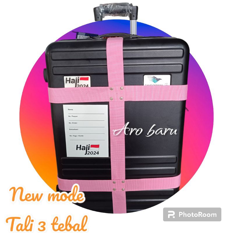 Jual Tali strap koper umroh haji new mode 24 - 30 inch 2 horizontal 1 ...