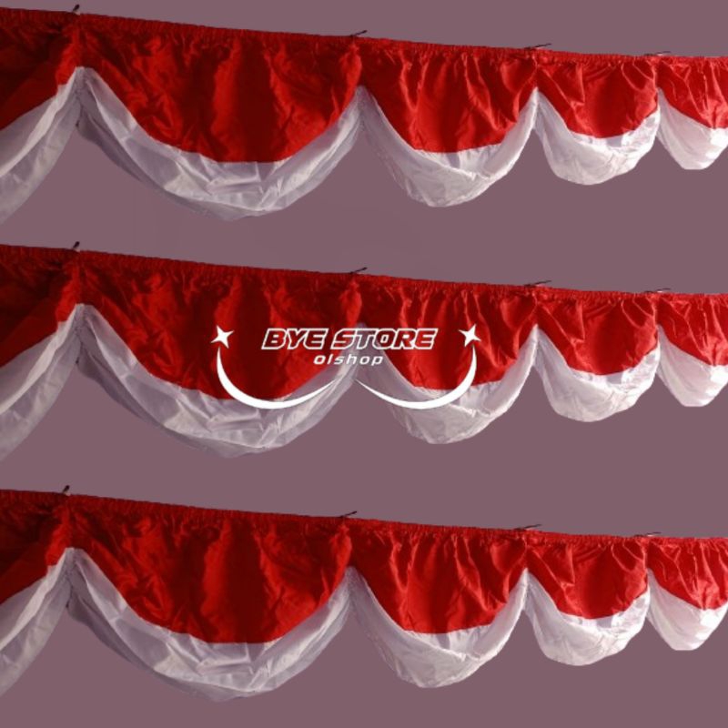 Jual Bendera Panjang Merah Putih Bendera Background Karet Bendera ...