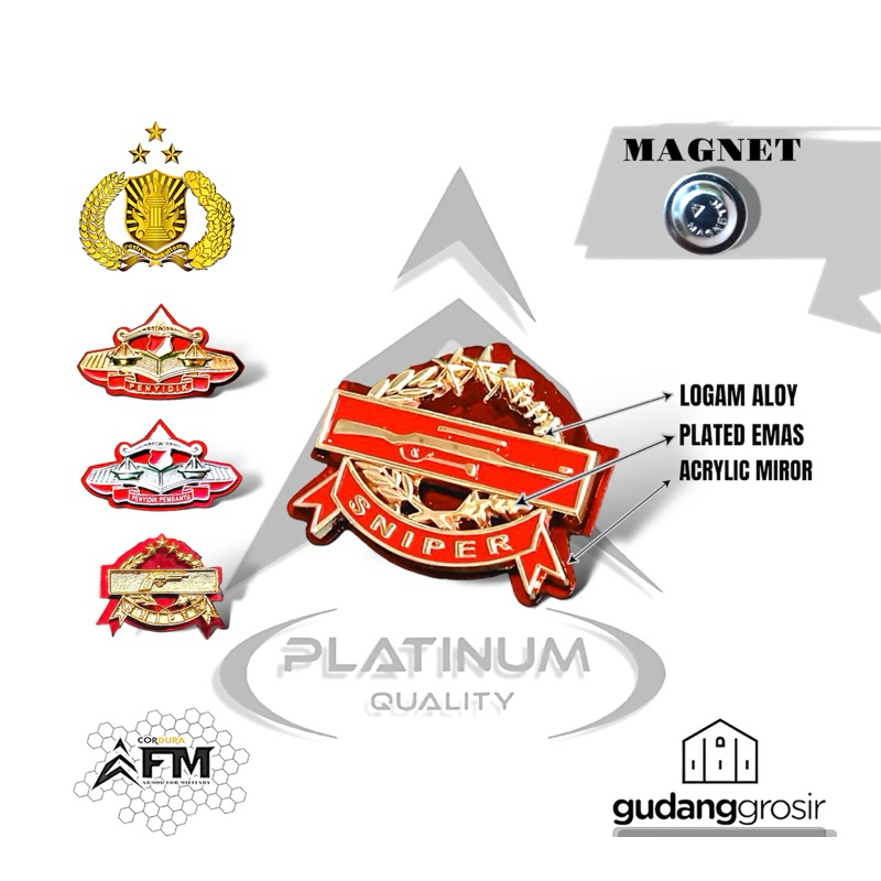 Jual Pin MAGNET | Pin SNIPER PNJANG | Pin SNIPER PENDEK | Pin PENYIDIK ...