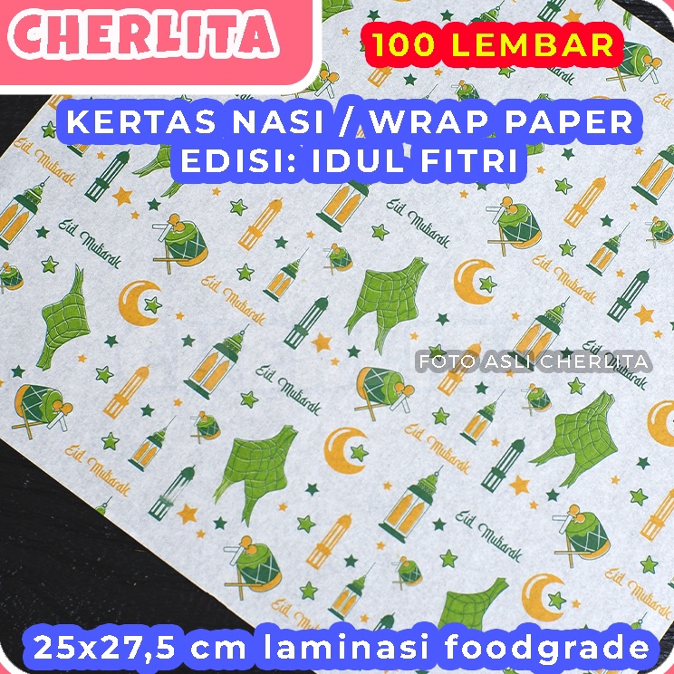 Jual Kertas Nasi Motif Food Wrapper Laminasi Foodgrade Premium | Shopee ...