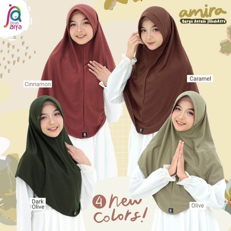 Jual Jilbab Afra Arfa Amira Bergo Kaos Instan Remaja Pet Antem Premium Bahan Adem Ukuran M L XL ...