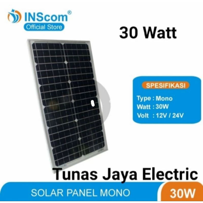 Jual Solar Panel / Panel Surya / Solar Cell 30WP MONO INSCOM | Shopee Indonesia
