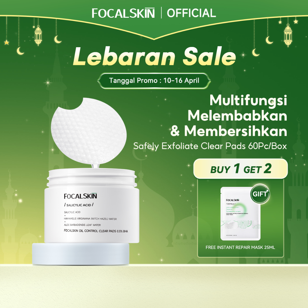 Jual FOCALSKIN Acne Exfoliating Clear Pad 60 Pads / Kapas Eksfoliasi ...