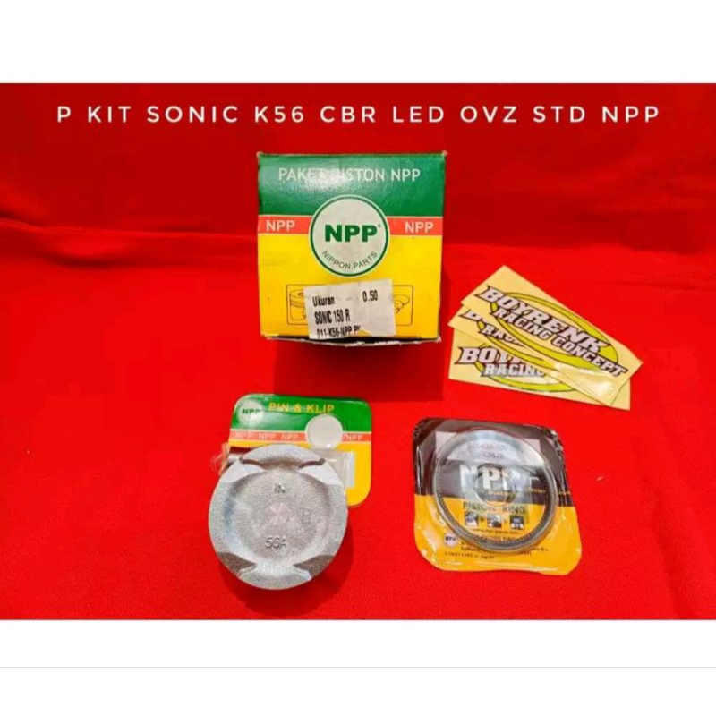 Jual PISTON KIT SEHER KIT SONIC 150R CBR 150 LED K56 OVS STD 50 100 PIN 14 NPP-BOYRENK RACING ...