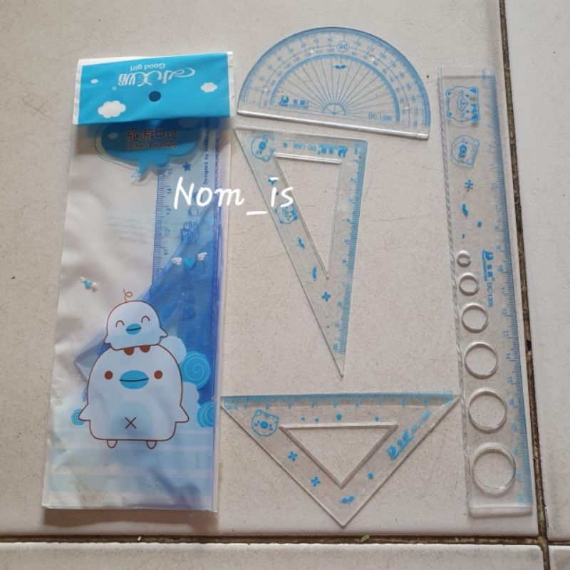Jual Mistar / Penggaris / Ruler Set Fancy Murah | Shopee Indonesia