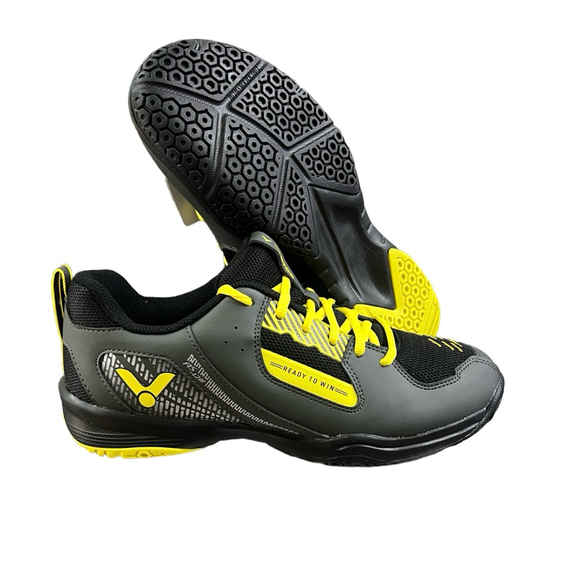 Jual Sepatu Badminton Victor AS 12 Wide KC / AS12 Wide Gray Black ...