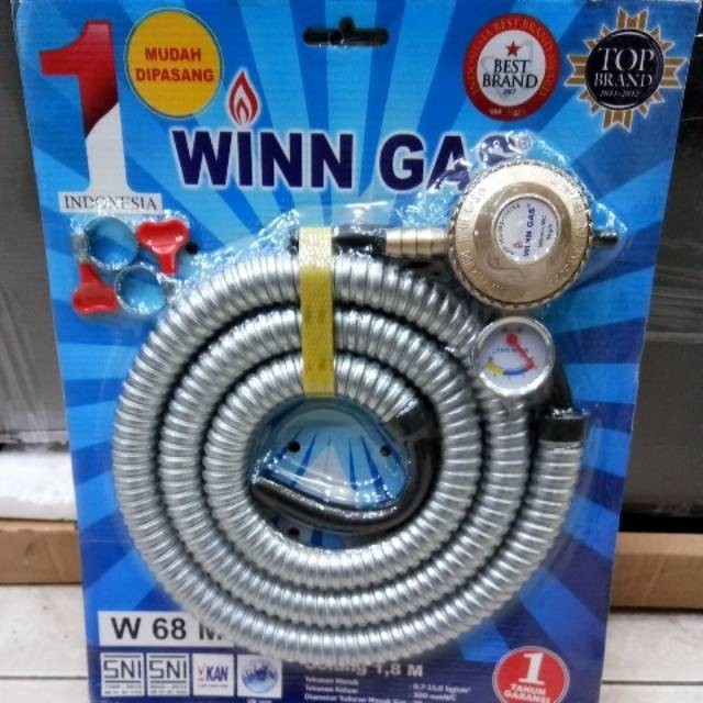 Jual Selang + Regulator Set 1,8 Meter Selang Kompor Gas Set Regulator ...