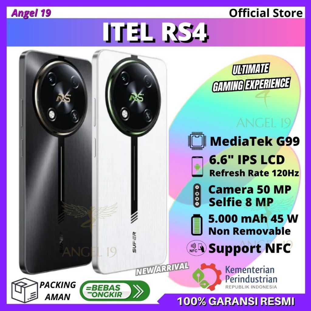 Jual HP ITEL RS4 12/256 GB - ITEL RS4 8/128 GB GARANSI RESMI SUPPORT ...