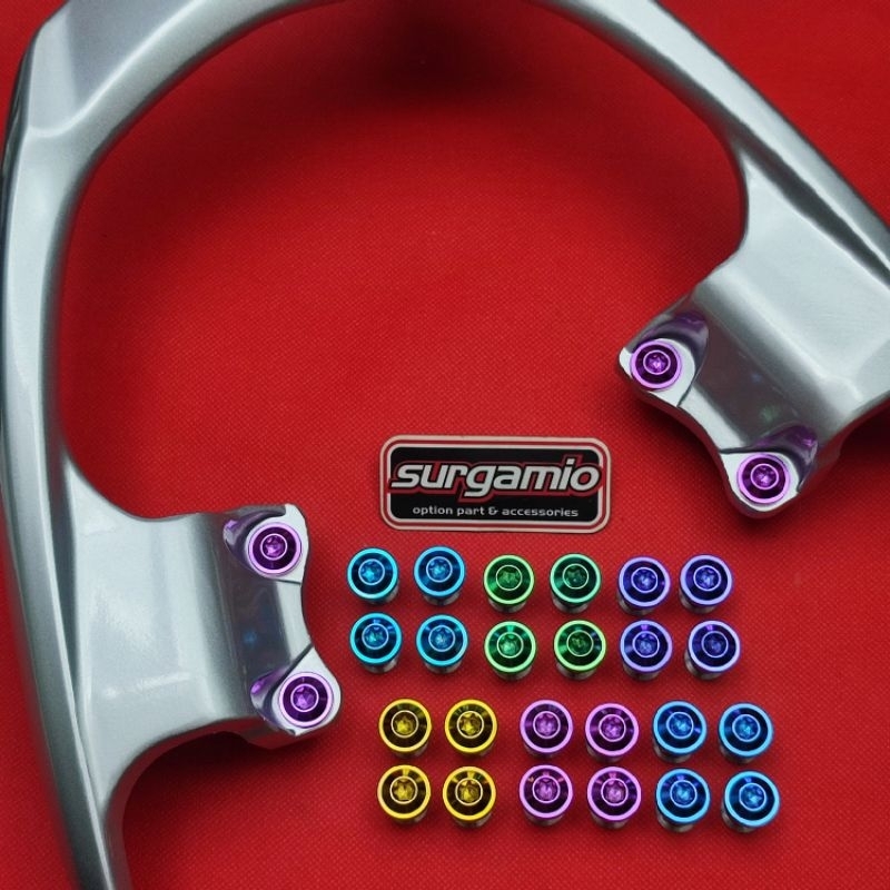 Jual Baut titanium behel mio GR5 vietnam (4pcs) | Shopee Indonesia