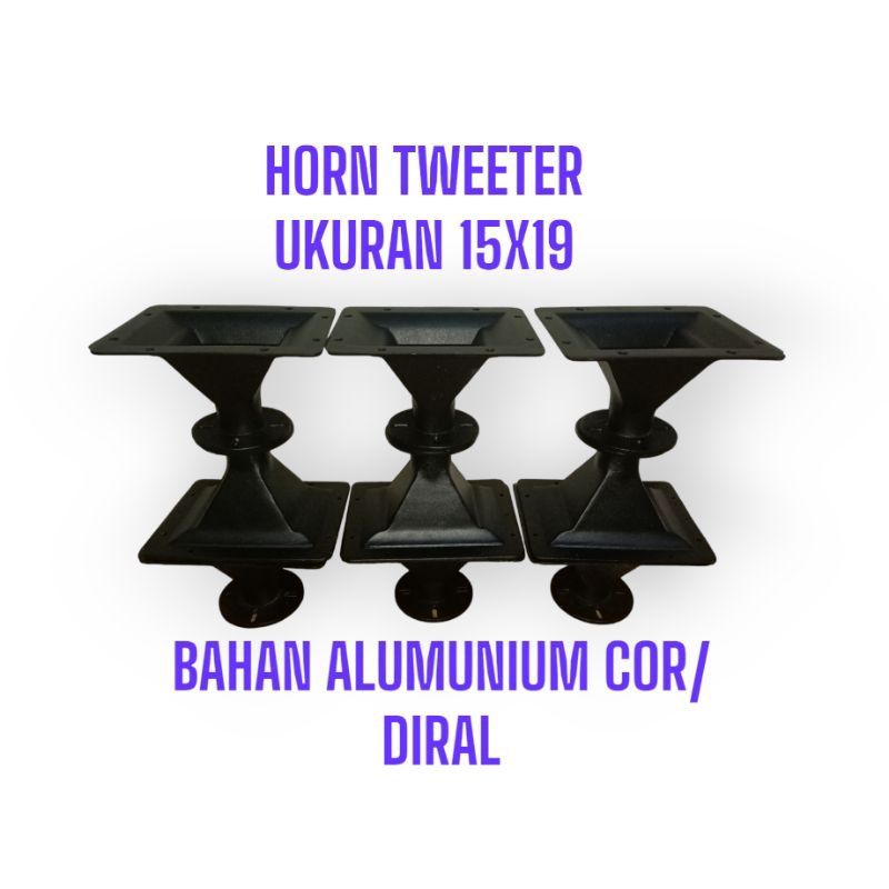 Jual HORN TWEETER / CORONG TWEETER UKURAN 15X19 BAHAN ALUMUNIUM COR ...