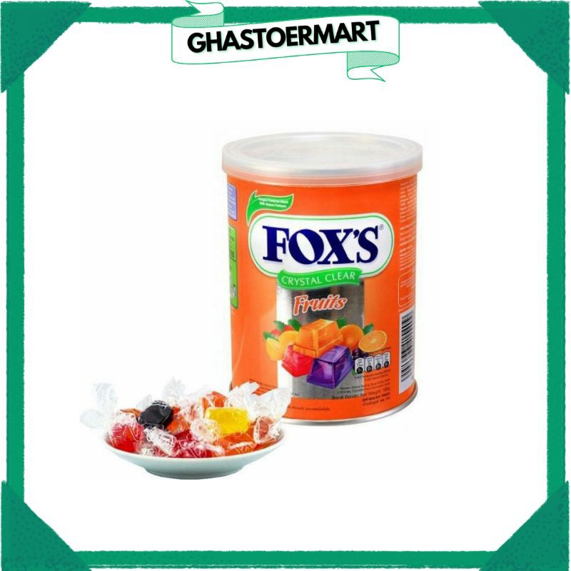Jual GHASTOERMART | Permen Fox Kaleng Fruits 180 gram | Shopee Indonesia
