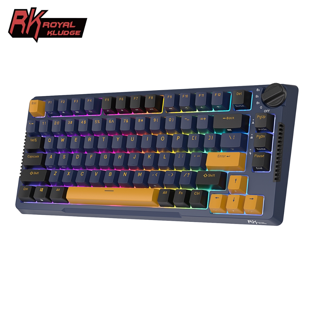 Jual Royal Kludge RK H81 Black 81 key Gasket Struktur Gaming Keyboard ...