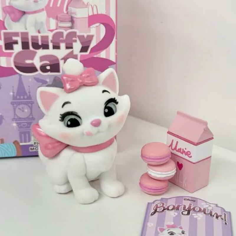 Jual MINISO Disney Fluffy Cat Blind Box Marie and Lucifer | Shopee ...