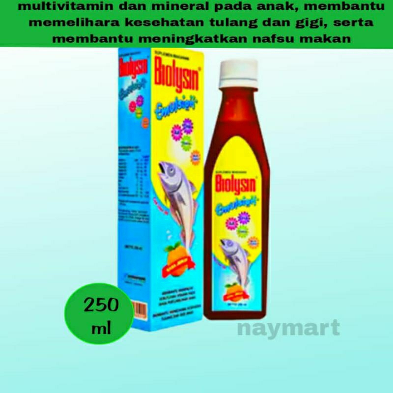 Jual BIOLYSIN EMULSION 250 ML (MULTIVITAMIN & MINERAL ANAK) MANAMBAH ...