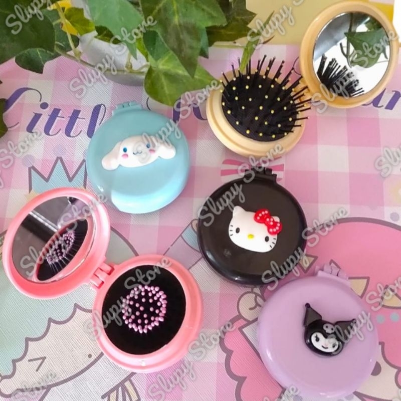 Jual sisir lipat cinnamoroll kuromi pompompurin hello kitty my melody ...