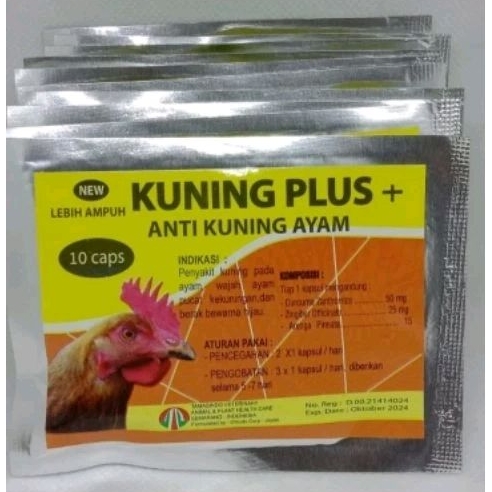 Jual KUNING PLUS + anti kuning pada ayam Obat ayam sakit kuning obat ...