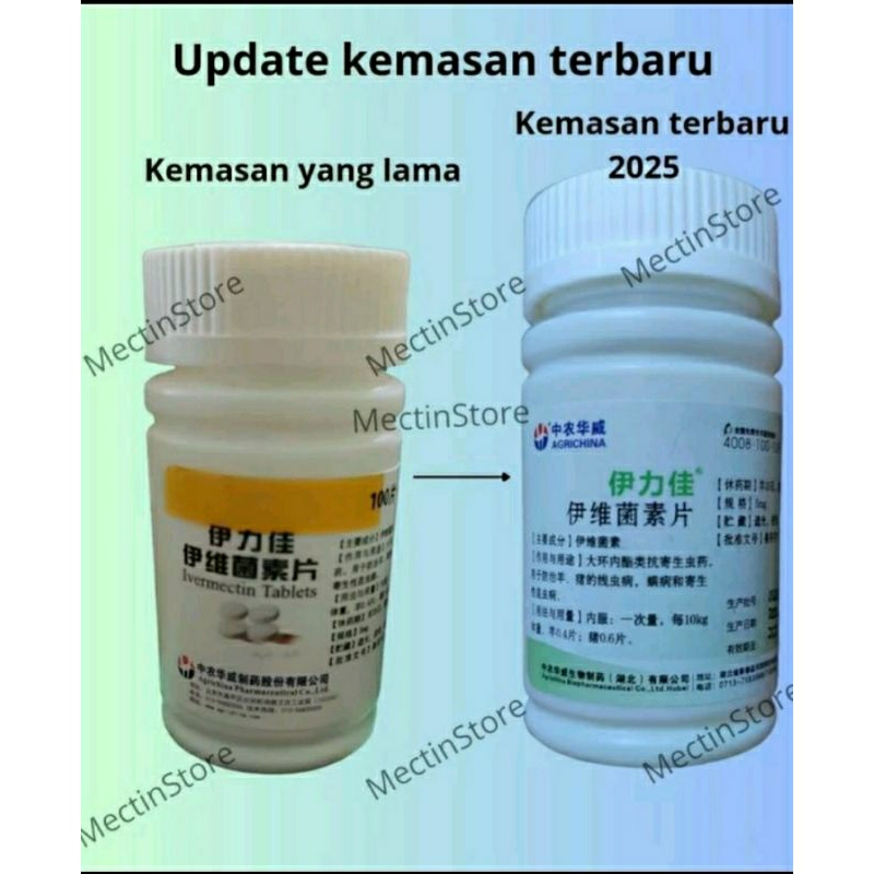 Jual Original Ivermectine tablet 5mg 100 tablet Segel Barcode Kutu ...