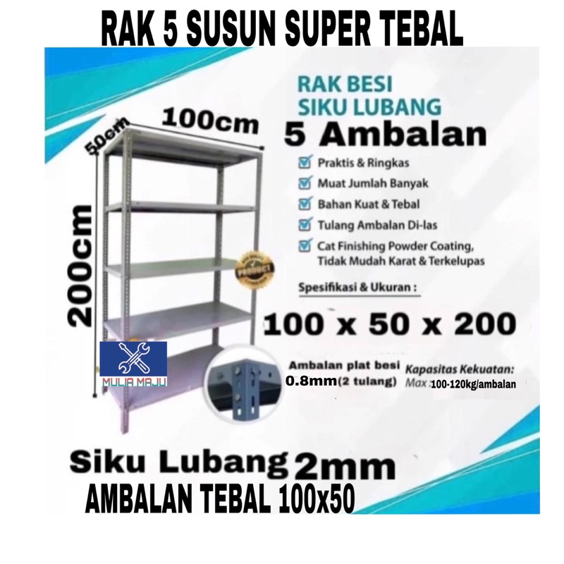 Jual SUPER TEBAL Rak 5 susun multifungsi /rak tingkat 5 susun AMBALAN ...