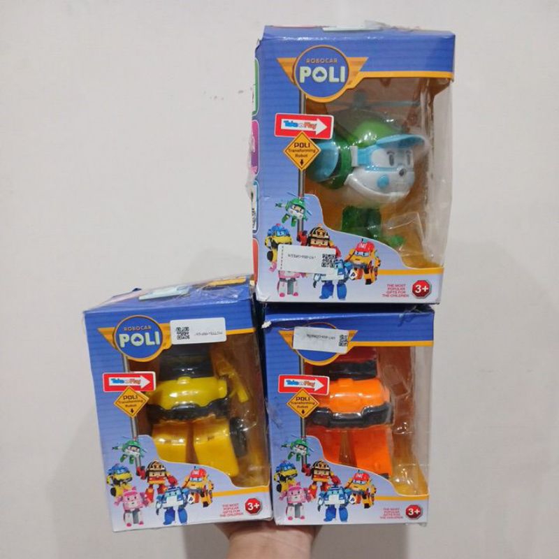 Jual Mainan Anak Transforming Robot Mobil Robocar Poli Karakter ...