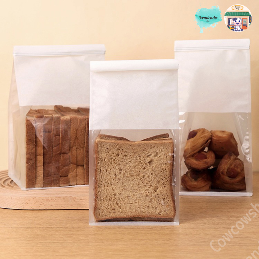 Jual (10 PCS) Kantong Roti Tawar Clip Toast Bag / Paper Bag Bread ...