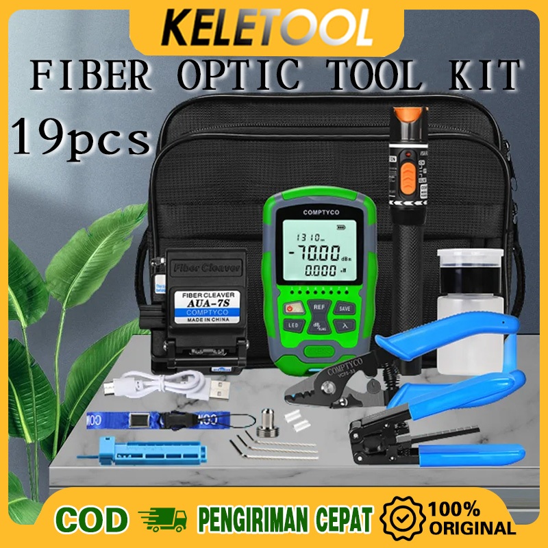 Jual 19pcs/set Fiber tool kit AUA-MC7 Alat Fiber Optik Alat Serat Optik ...