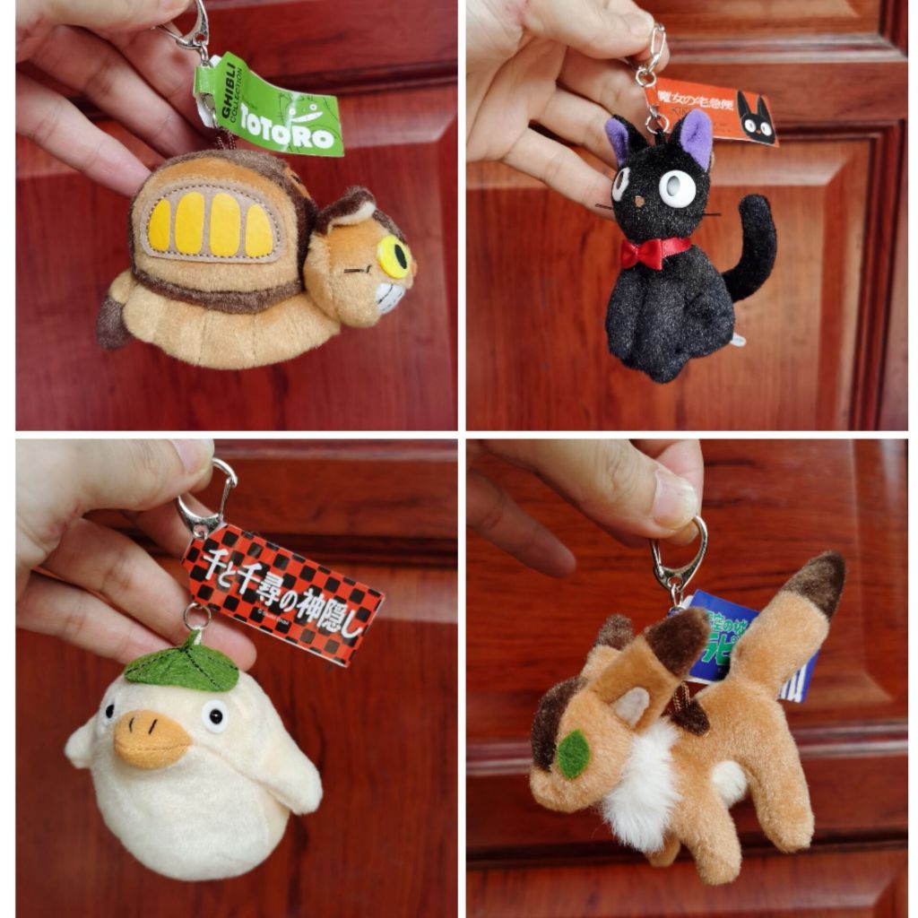 Jual Gantungan kunci keychain boneka Jiji Totoro Nekobus Spirited Away ...