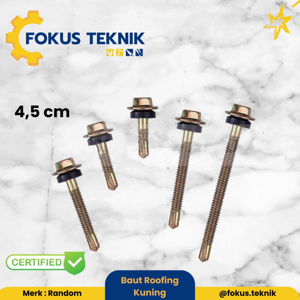 Jual Baut Roofing / Baut Atap / Baut Baja Ringan Anti Karat Anti Bocor ...