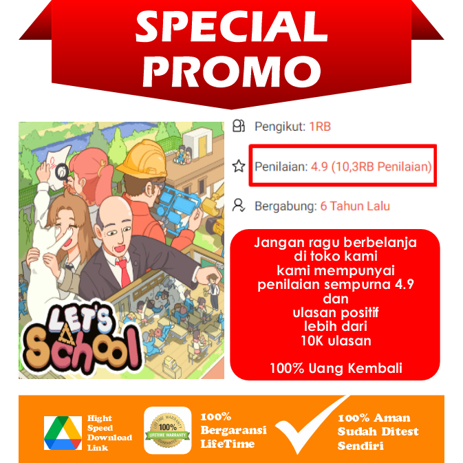 Jual [PROMO BELI 1 GRATIS 1] Lets School v03.02.00-TENOKE Premium No Trial Full Version Lifetime ...