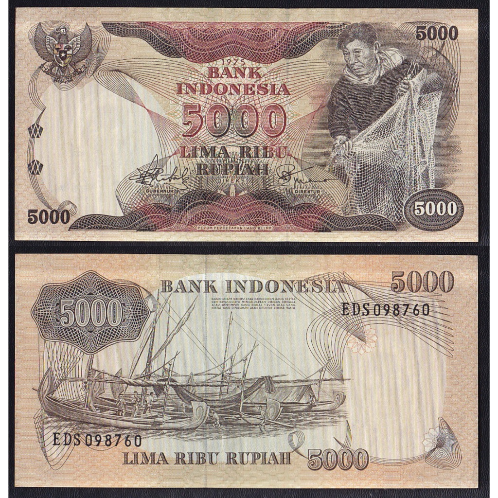 Jual Uang kuno 5000 rupiah tahun 1975 Nelayan Penjala Ikan | Shopee ...