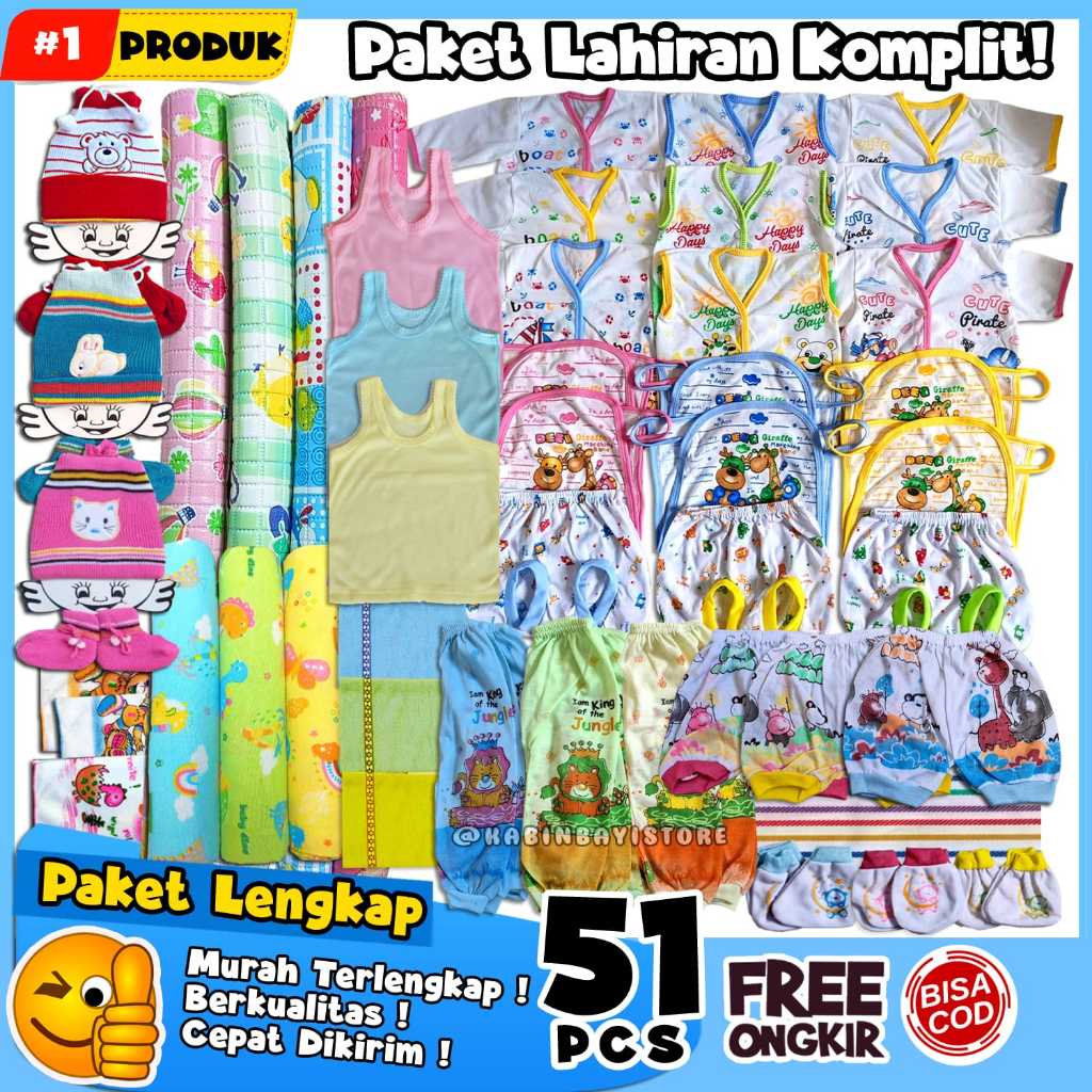 Jual Paket Hemat Perlengkapan Baju Bayi Newborn - Paket Lahiran - Paket ...