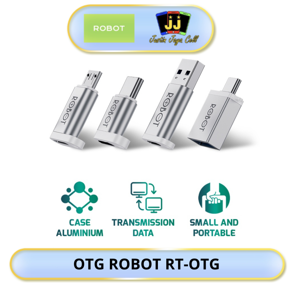Jual OTG ROBOT RT-OTG Type C to USB 3.0, Micro to Type C, Type C to ...