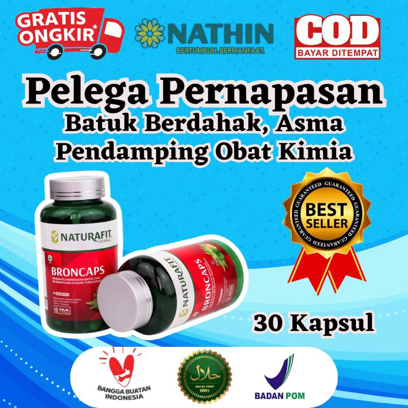 Jual Naturafit Broncaps 30 Kapsul Obat Batuk Asma TBC Paling Ampuh ...