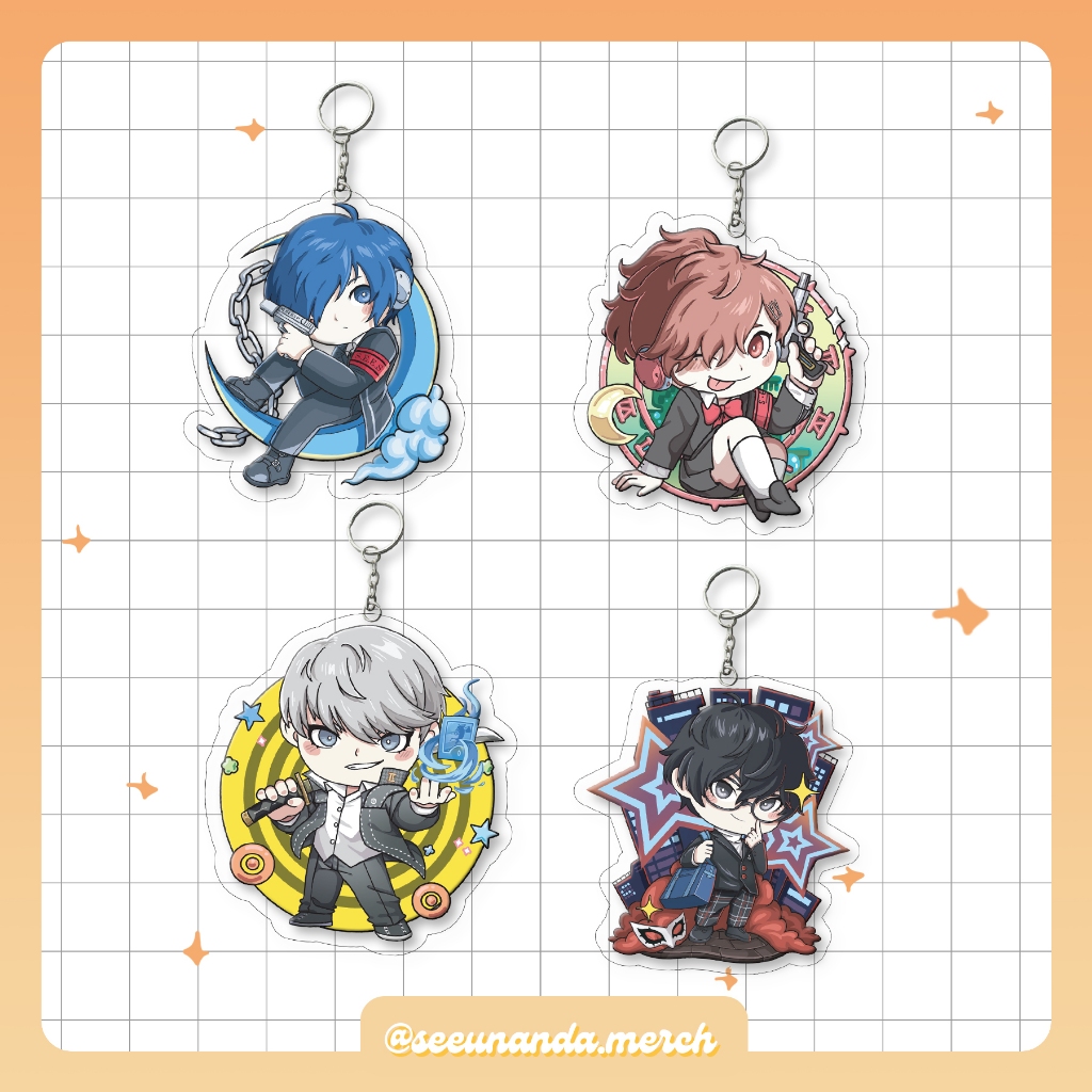 Jual Persona Keychains (Gantungan Kunci) by Seeunanda | Shopee Indonesia