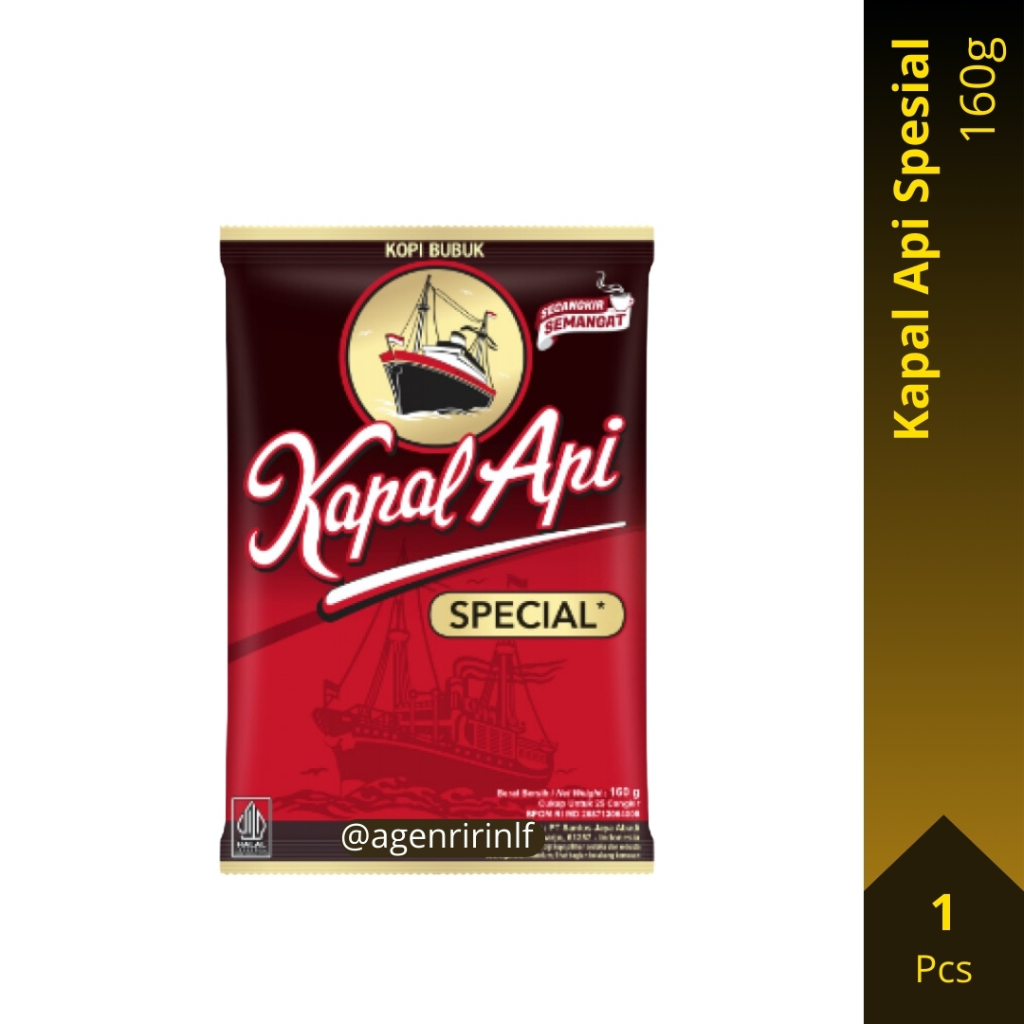 Jual Kapal Api Special 160 gram | Kopi Bubuk Kapal Api Spesial | Shopee ...