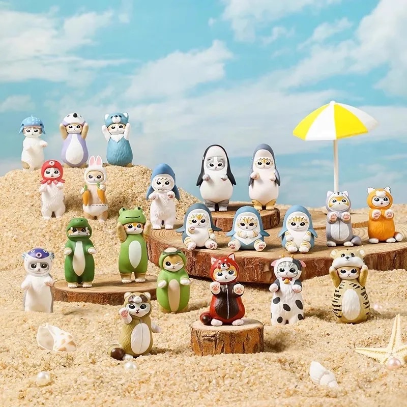 Jual MOFUSAND CATS ORIGINAL MINIFIGURE MINI BEAN - SHARK CAT ACTION ...