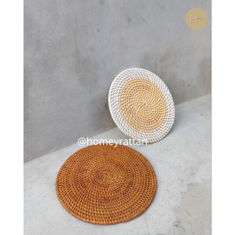 Jual Homey Rattan | PLACEMAT / Tatakan gelas | Tatakan Piring | Alas ...